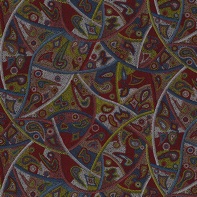AUSTRALIAN Looking Around red – 3 Aunts Quilt Shop